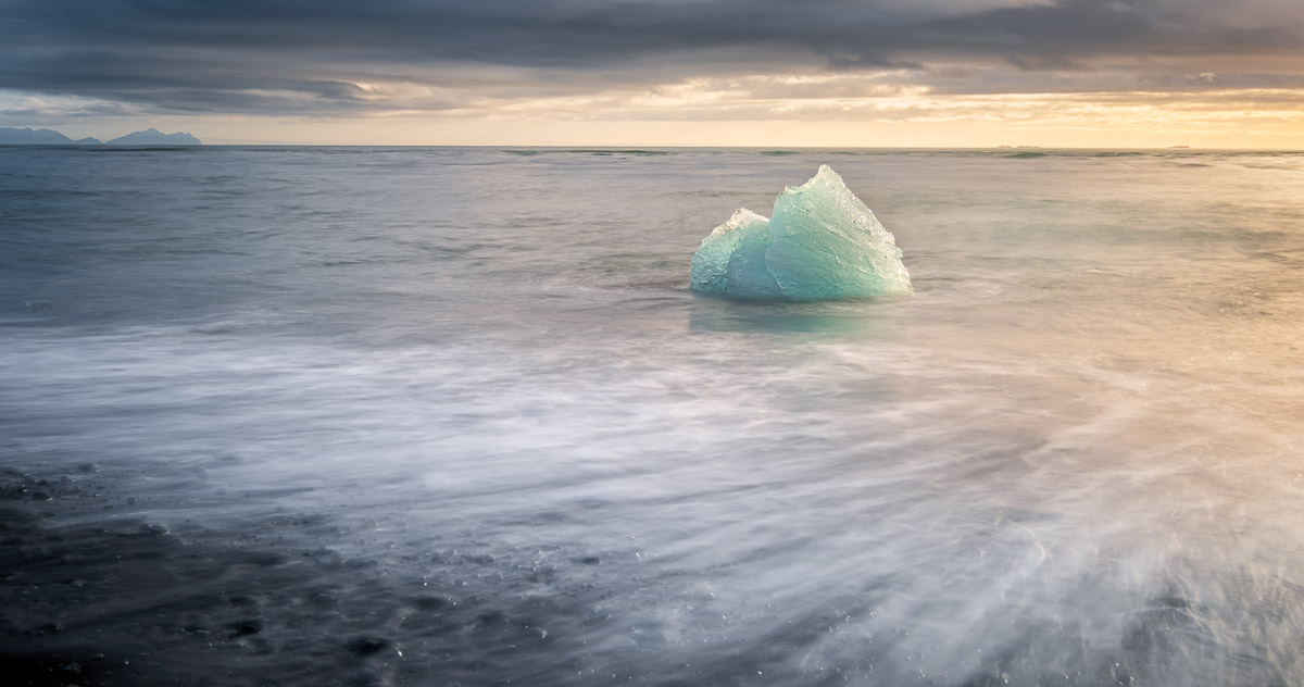 An iceberg at Diamond Beach in Iceland - Alexios Ntounas Photography